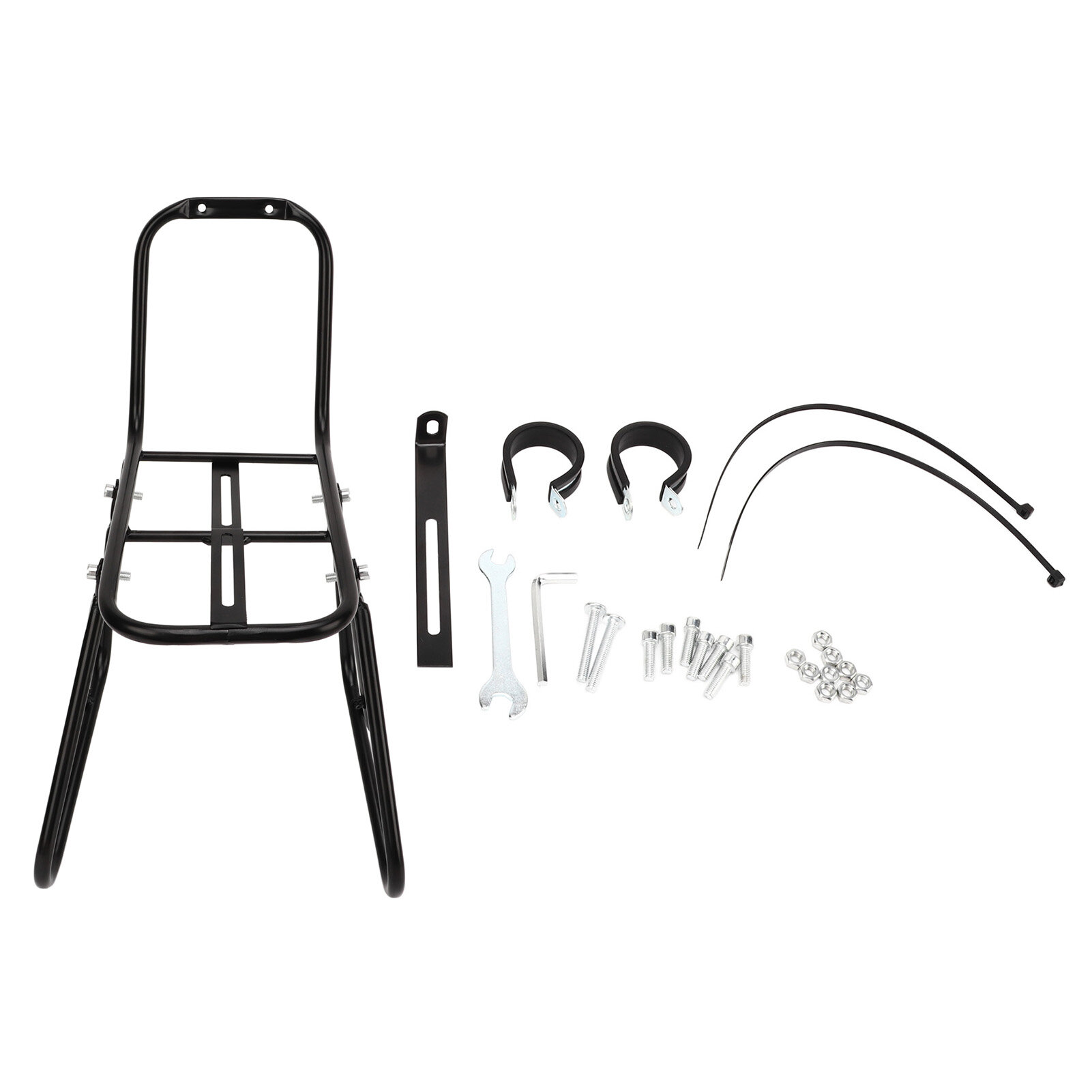 Передний багажник для велосипеда, стальной, усиленный, для туристических велосипедов.