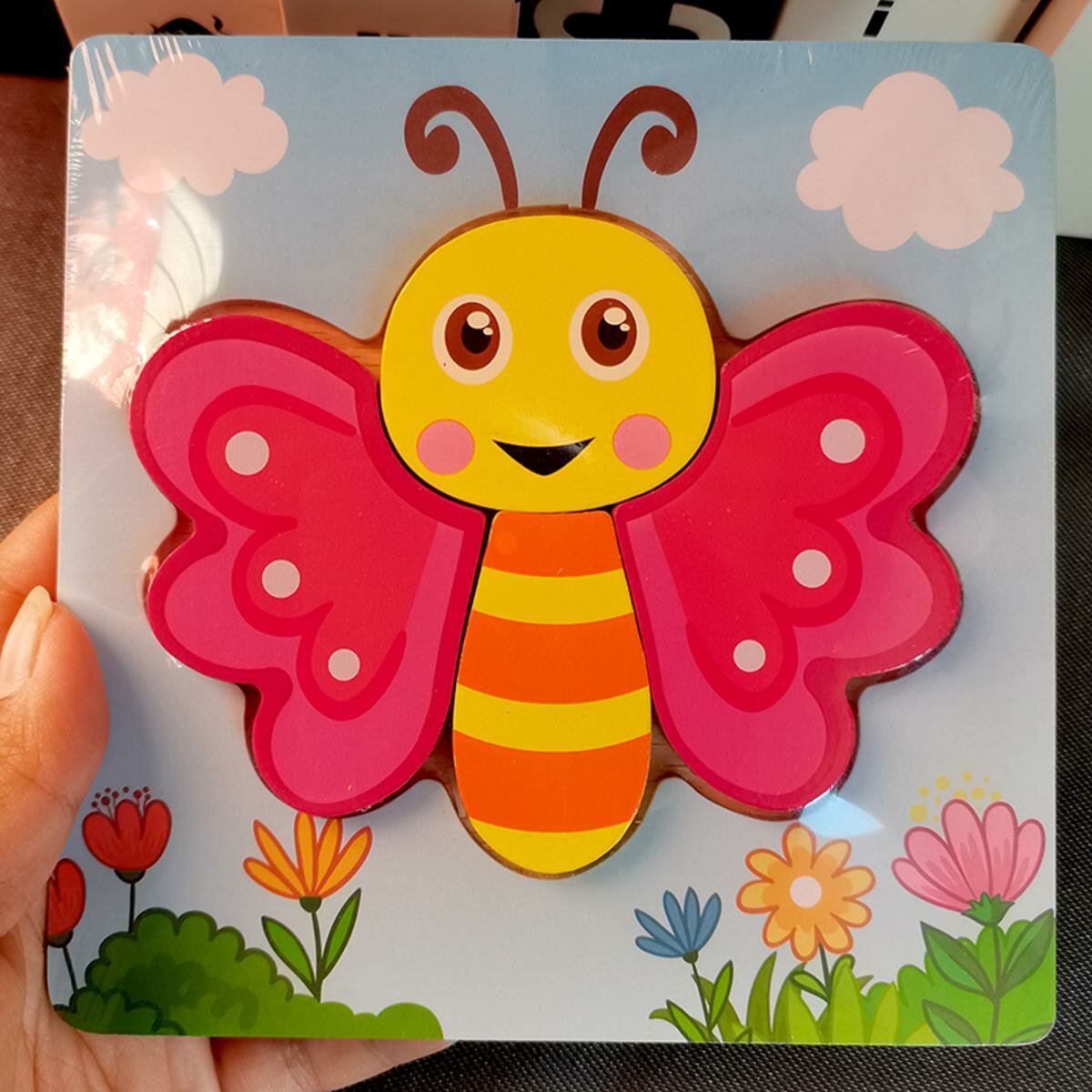 Монтессори Материалы Игрушка 3D Пазл Детские игрушки Деревянные Развивающие Игрушки Для Детей Развитие Мозга Дети Матч К