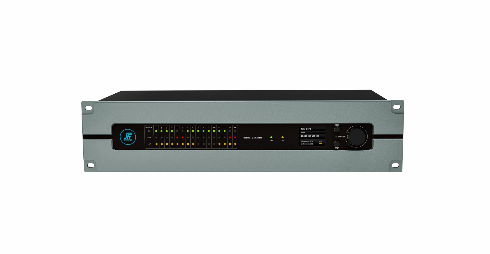 S-Track Ostrich XD88 интерфейс аналог/Dante 8 аналоговых входов, 8 выходов Dante