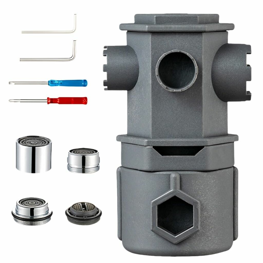 (1 комплект) Многофункциональный гаечный ключ для крана-гаечный ключ и насадка для крана