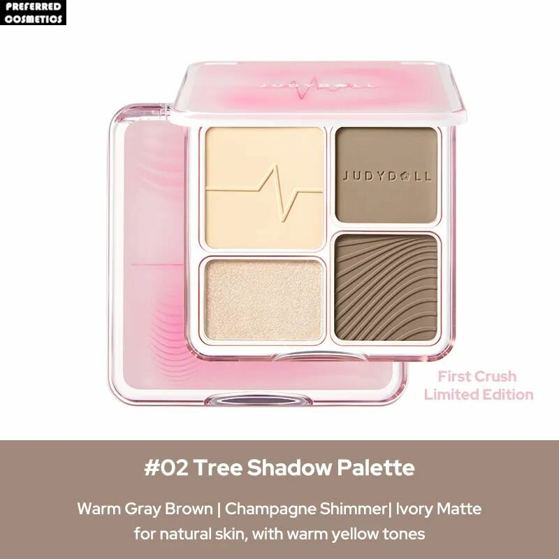 JUDYDOLL Highlight & Contour Palette Натуральная стойкая водостойкая палитра 9 г