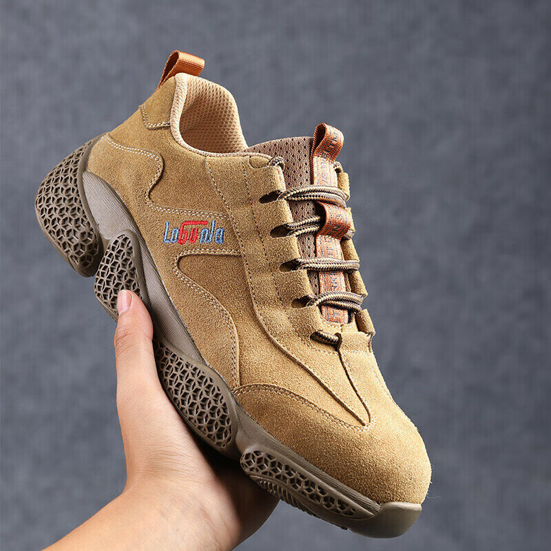 Laoguanjia Safety Shoes for Men, Steel Toe, Anti-Smashing, Anti-Puncture, Work Shoes, Breathable, Wear-Resistant, Acid And Alkali Resistant, Functional Shoes 927 Size 43