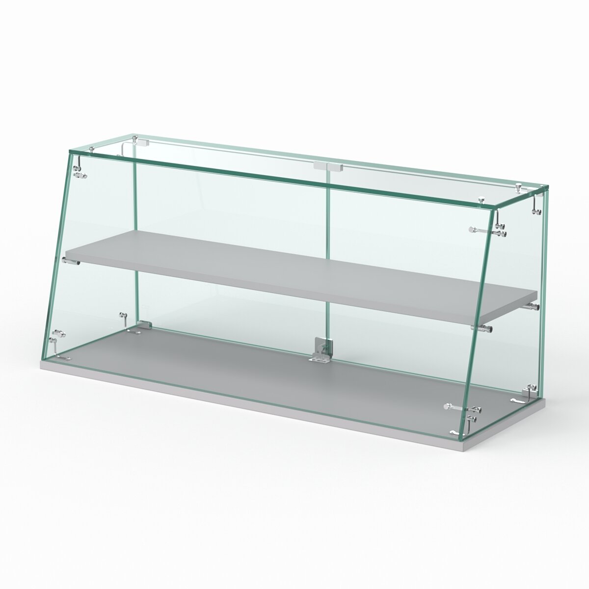 Витрина "сладость" №12К-П для выпечки настольная пдсп, Серый. Производитель товара - компания Westcom.