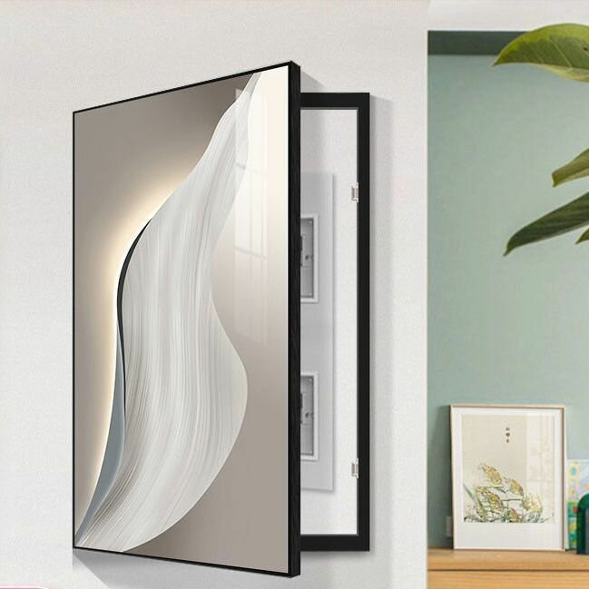 Декоративная крышка электросчетчика 50х60 см левосторонняя со скрытым декором