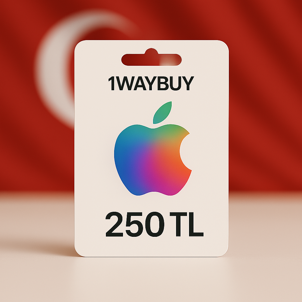 Подарочная карта Apple iTunes&App Store 250 TL/турецких лир/TRY для Турции, Гифт код и пополнение счёта онлайн