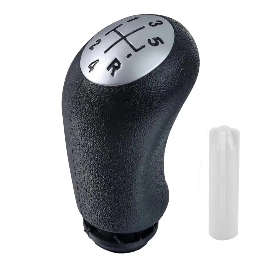 5-скоростная ручка переключения передач, автомобильная ручка рычага переключения Silver Black Font