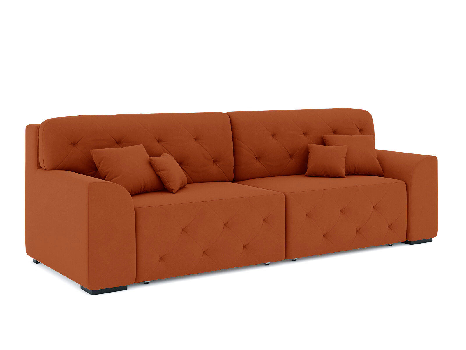 Диван - кровать Вегас, еврокнижка-трансформер, 262*106*100, велюр Зара Мандарин 39