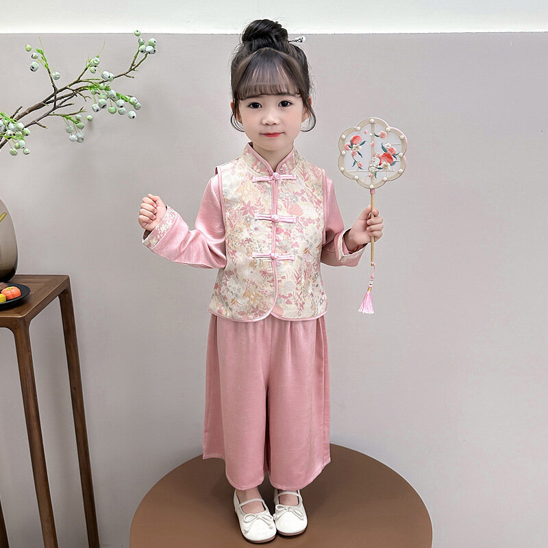 Костюмы Ханьфу, для брата и сестры, для девочек, 140 см