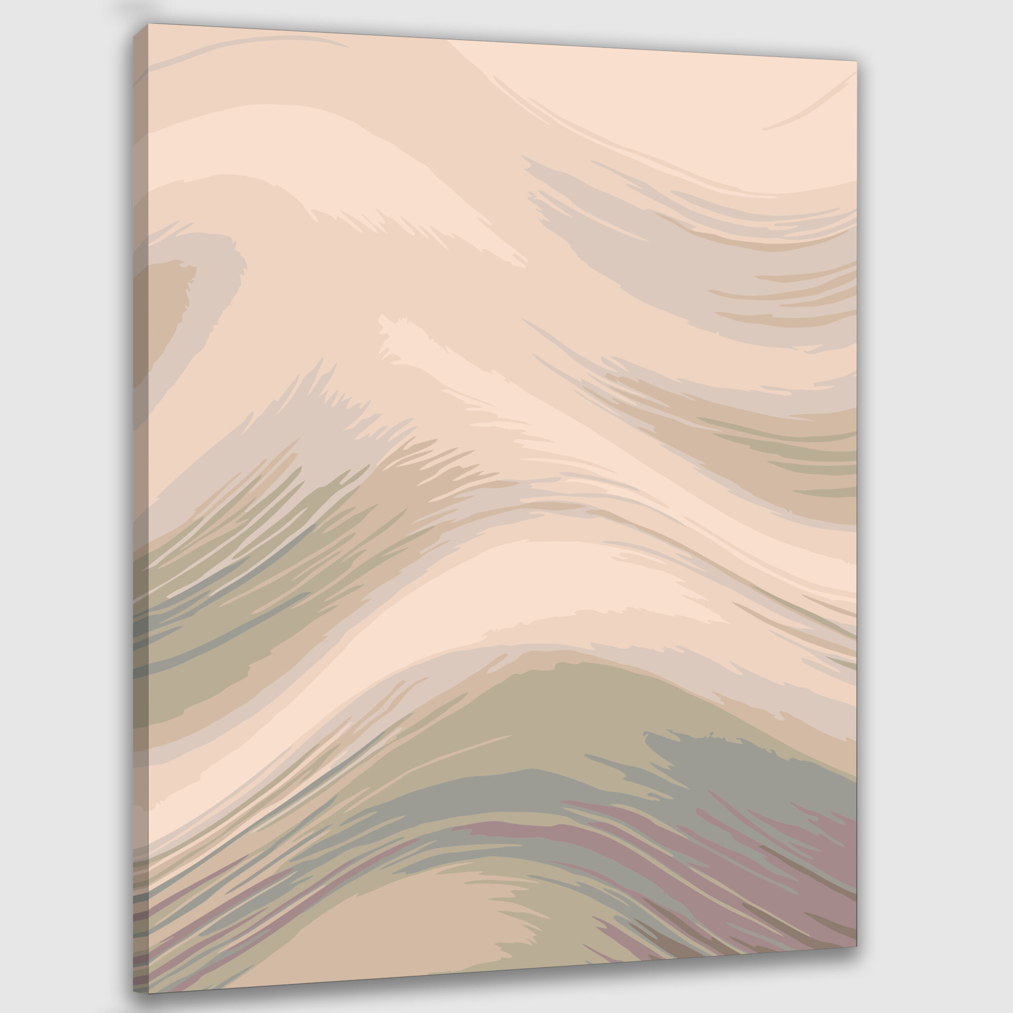 Картина по номерам 40x50 см, пустынный пейзаж, песчаные дюны, завораживающие узоры, текстуры, мощный ветер, солнце