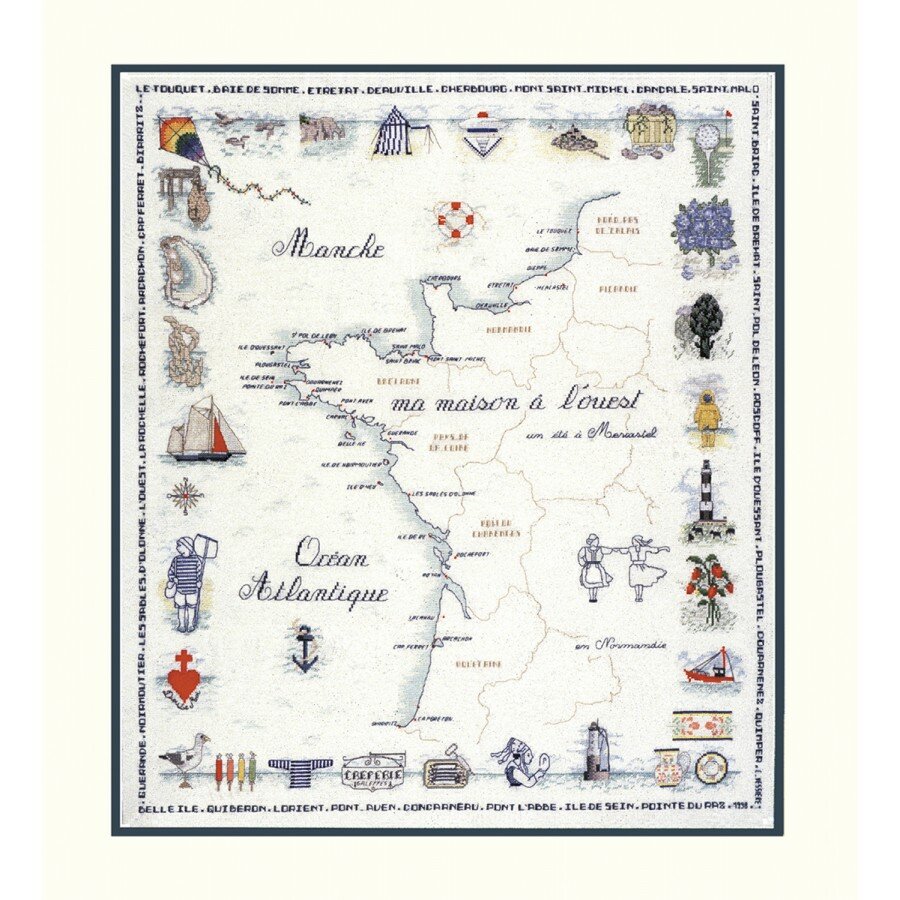 Набор для вышиванияMA MAISON A LOUEST (Западный дом)