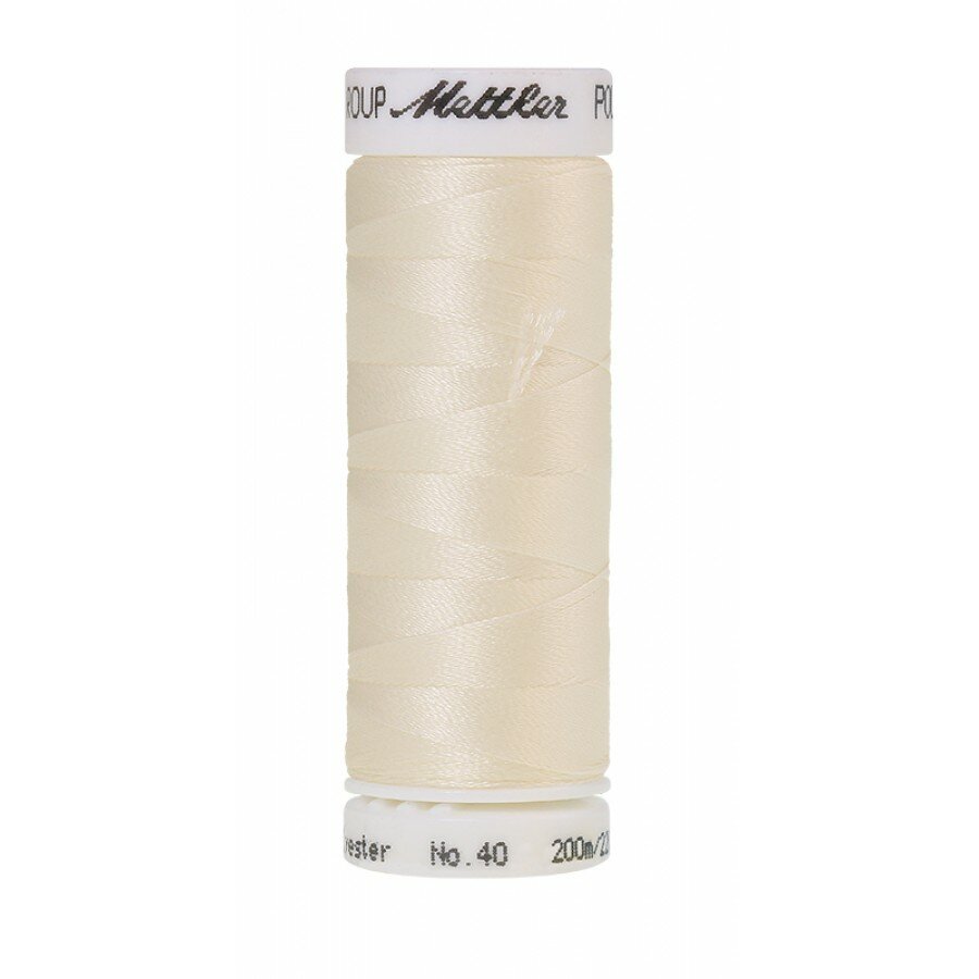 Нить для вышивания, POLY SHEEN METTLER, 200 м 0101 Eggshell