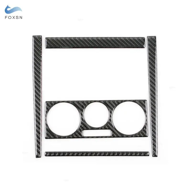 Для VW Golf 4 Jetta Bora MK4 R32 GTI 1999-2004 Автомобильный центральный кондиционер из углеродного волокна AC CD, розетка радиопанели, рамка, накладка B-C