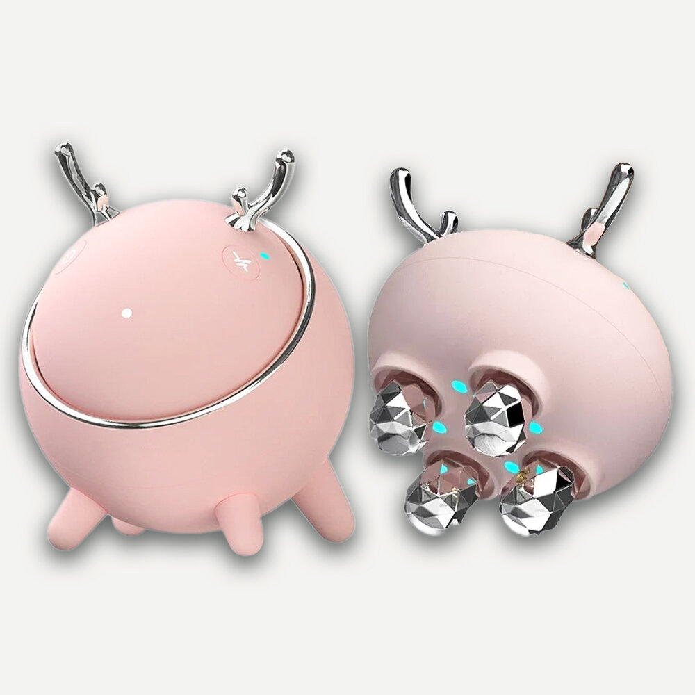 Массажер для лица и шеи электрический, микротоки EMS, rf лифтинг 4 в 1