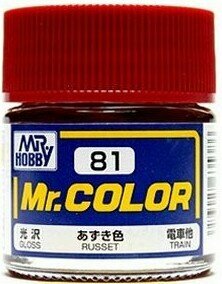 C 81 краска художественная т. м. MR.HOBBY 10мл RUSSET