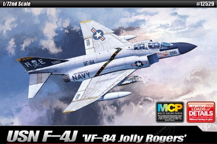 Сборная модель "Самолёт USN F-4J VF-84 Jolly Rogers" (1:72), артикул 12529