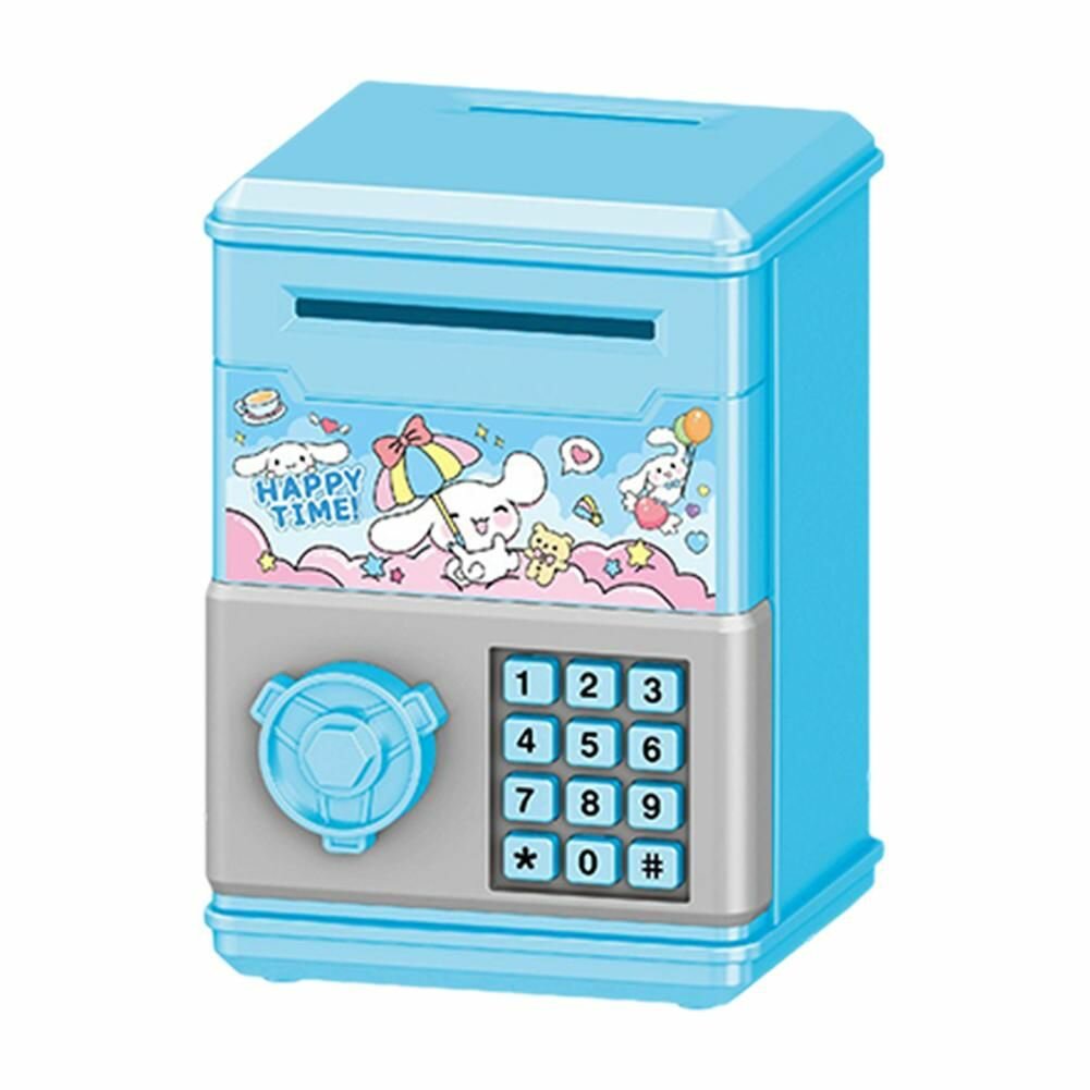 Копилка сейф для денег детская электронная, электронная для бумажных денег, купюр, Интерактивная игрушка подарок для девочки