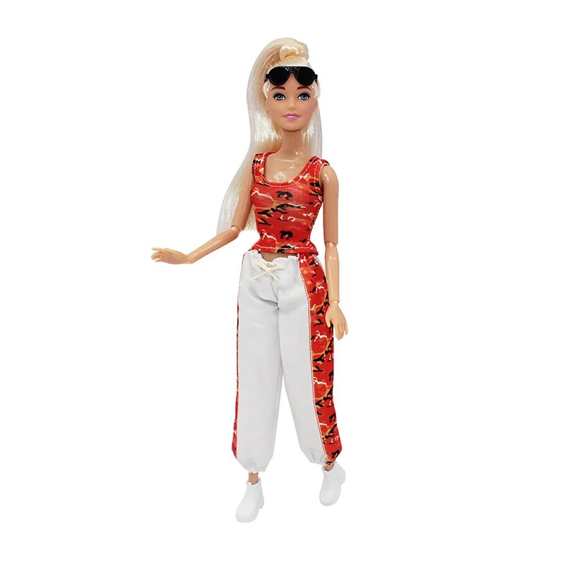 Кукла Fradoo 30 см пластиковая 1/6 с одеждой Белый, Red