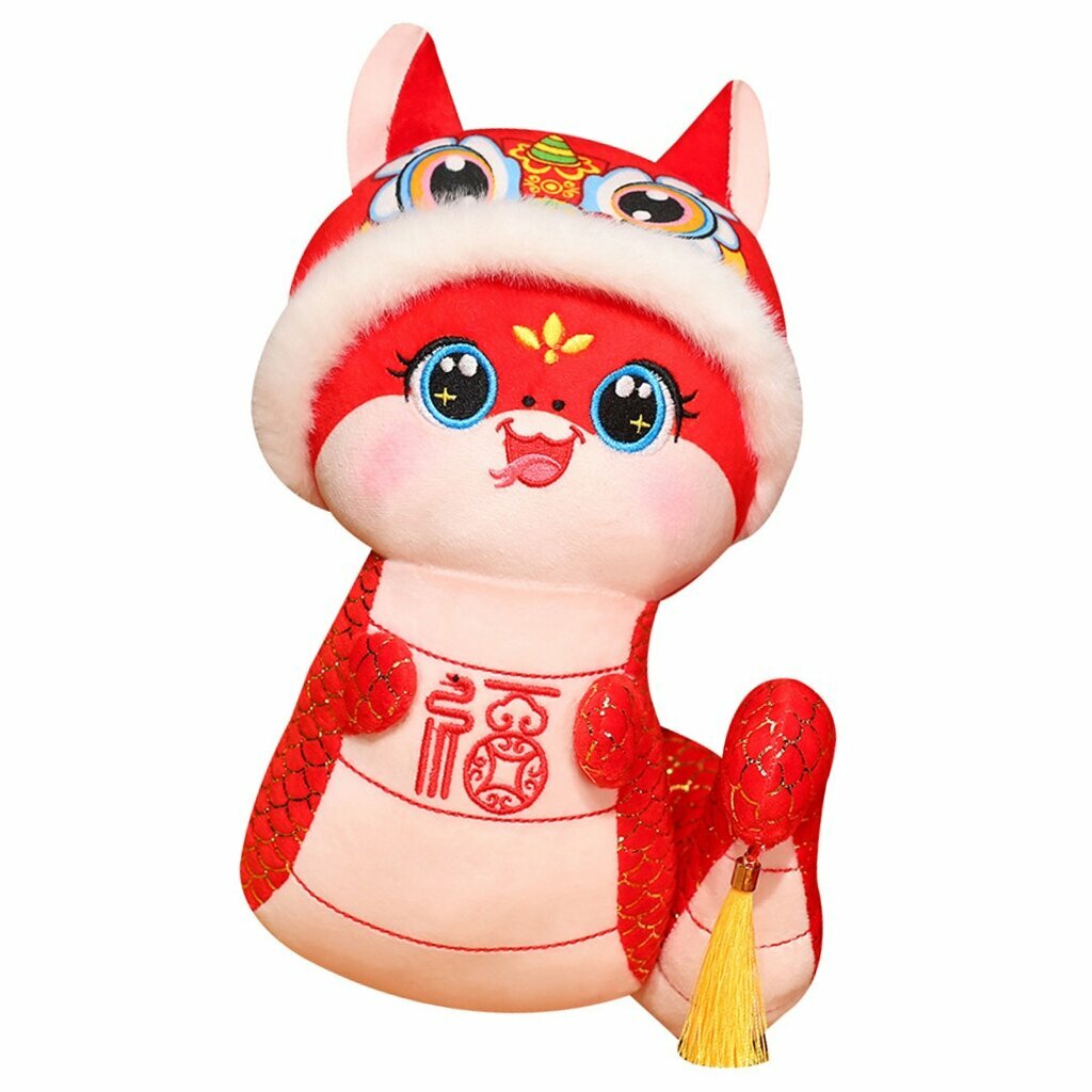 Талисманы Года Змеи Плюшевые Игрушки Знаки Зодиака Чучело Змеи Плюшевая Игрушка Мягкая Плюшевая Кукла Новогодние Украшения Подарок Женщинам Мужчинам