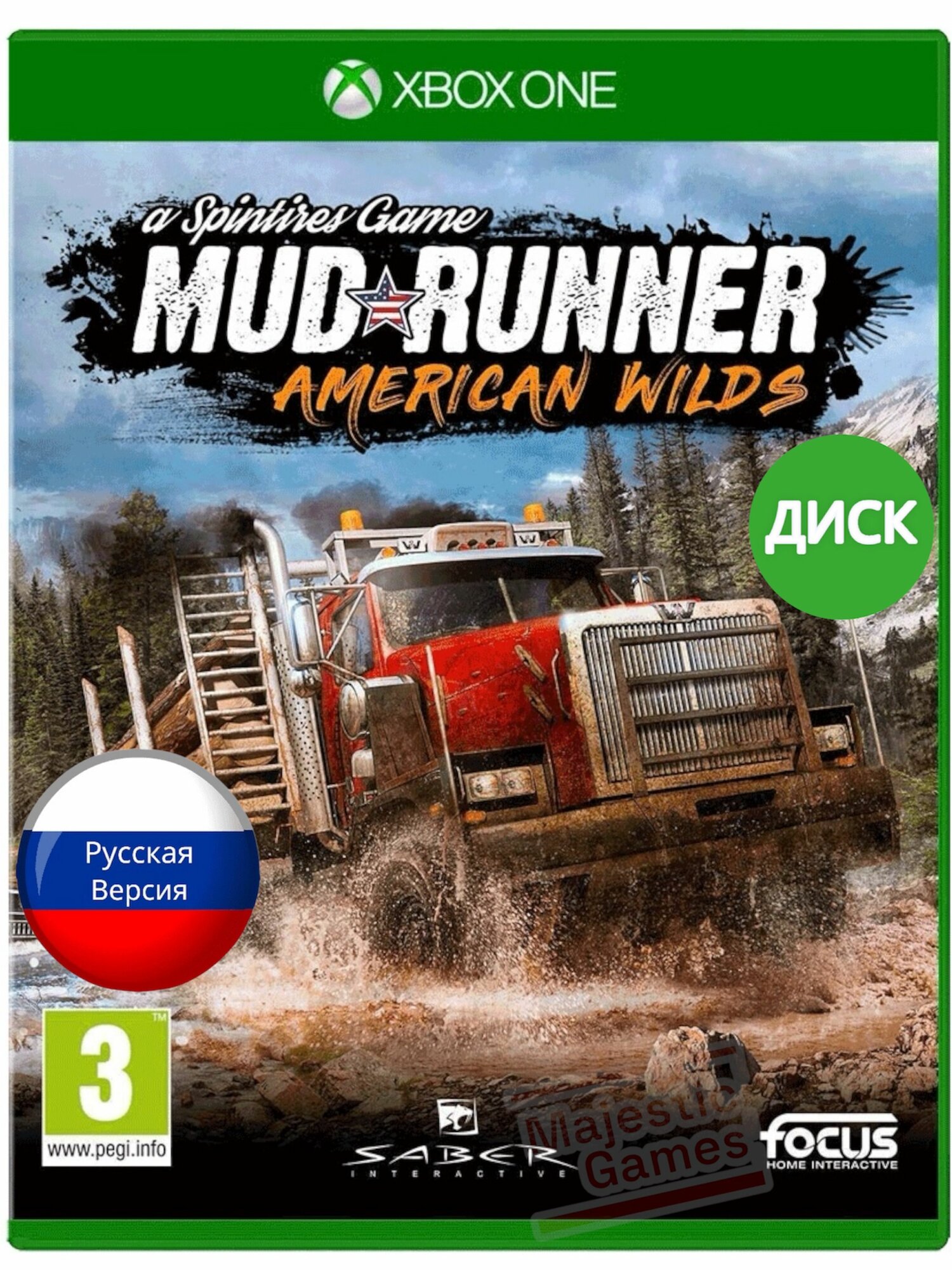Игра Spintires: MudRunner American Wilds (Диск, Xbox One, Xbox Series X, Русская версия)