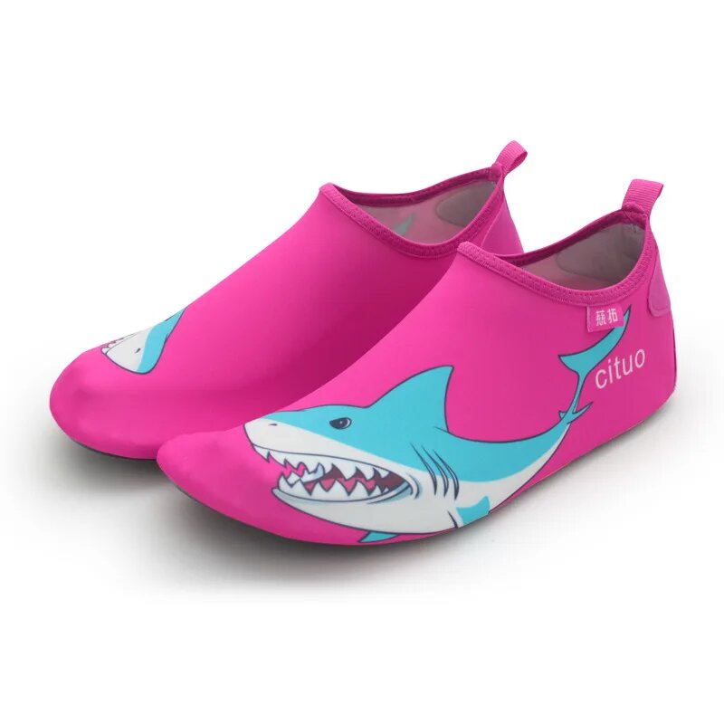 Детские пляжные кроссовки Cituo, розовые, shark, 34-35