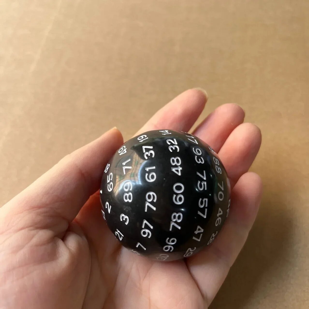 ETya цифровые игральные кости 100 граней bk wt