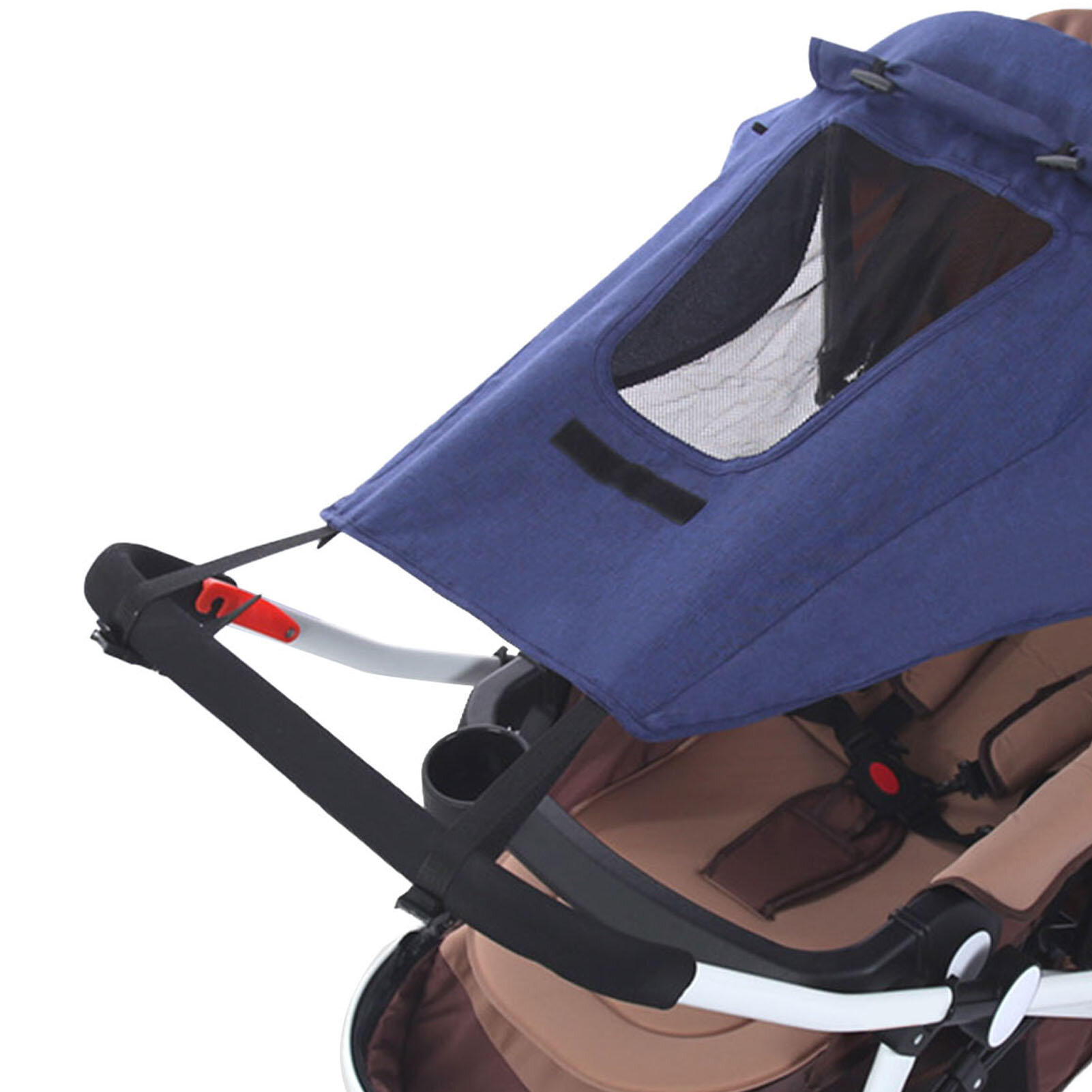 Детская коляска тент универсальный солнцезащитный козырек коляски солнцезащитный козырек защита от ультрафиолета непромокаемые аксессуары темно-синий