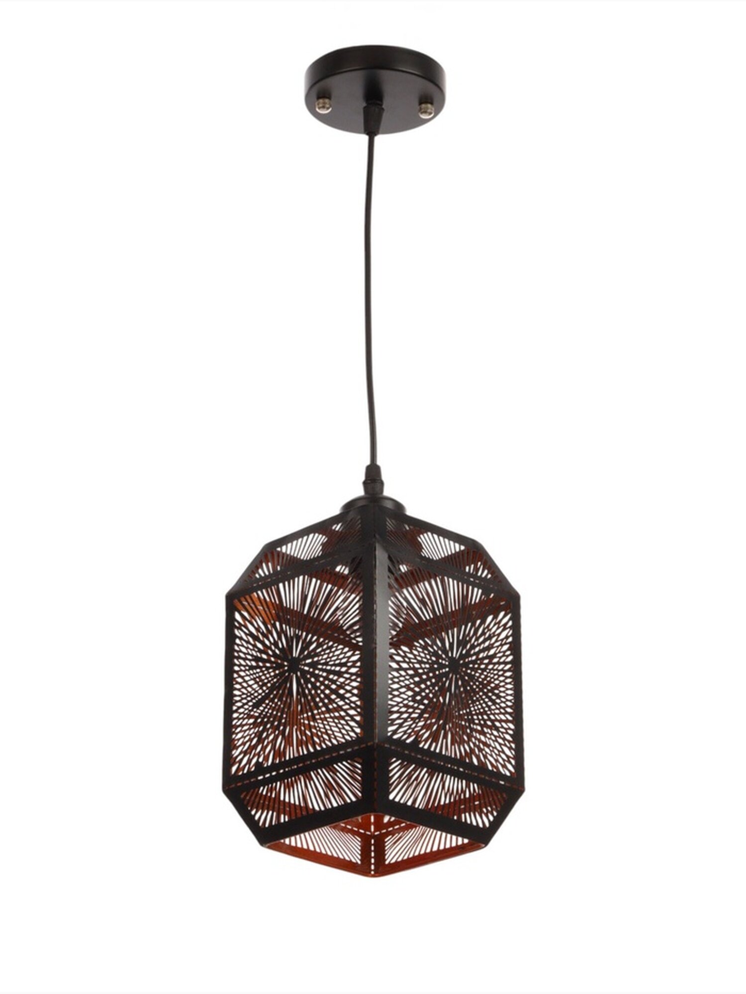 Светильник потолочный BayerLux «Кэлшот» (Сияние), 1×40 Вт, Е27, черный, 13×13×20+100 см