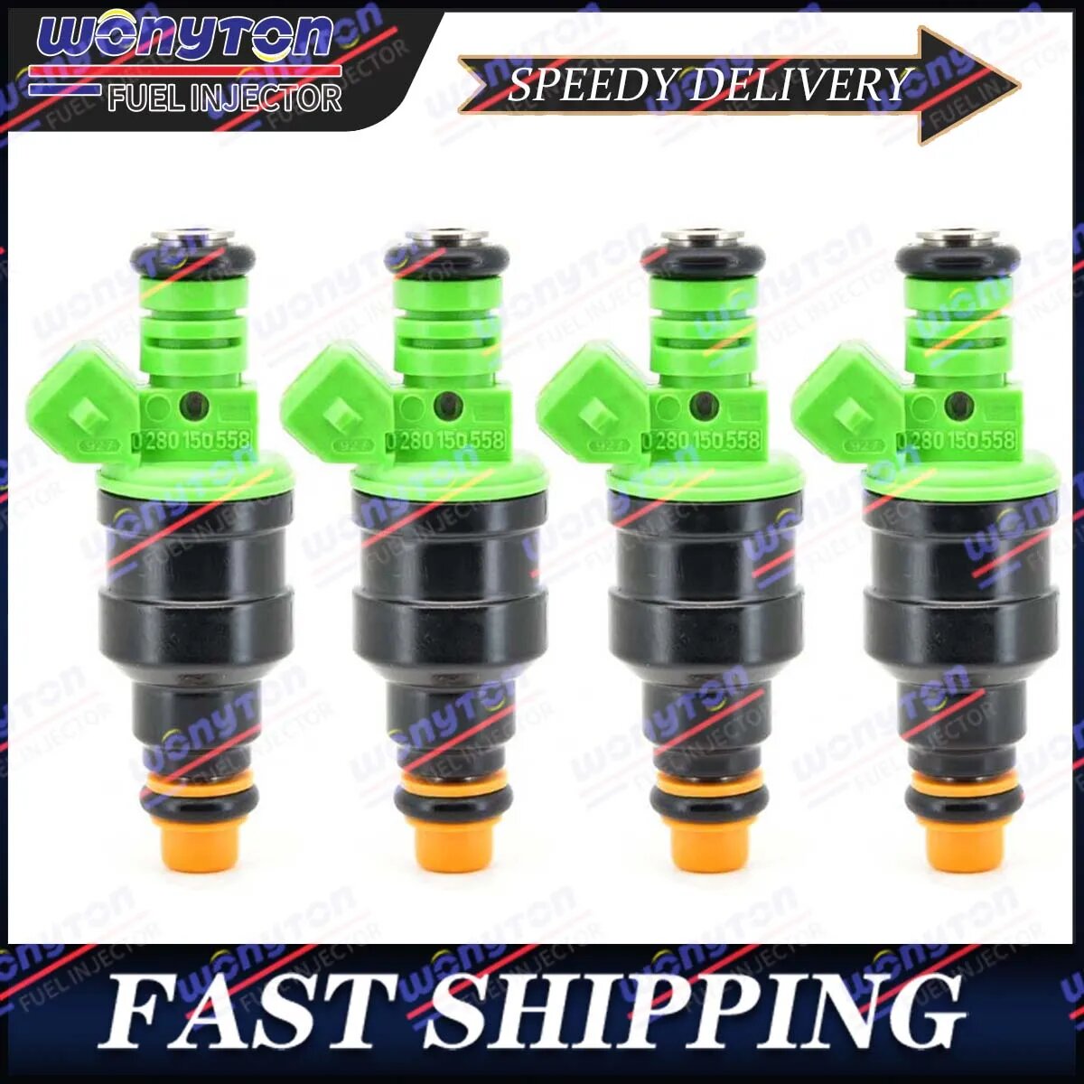 Топливные форсунки 4X 0280150558 для VW AUDI BMW FIAT FORD 440CC 42LB EV1