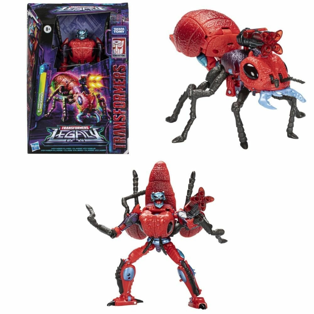 Hasbro Игрушки-трансформеры Generations Legacy Voyager класса Predacon Inferno 7-дюймовые F3057