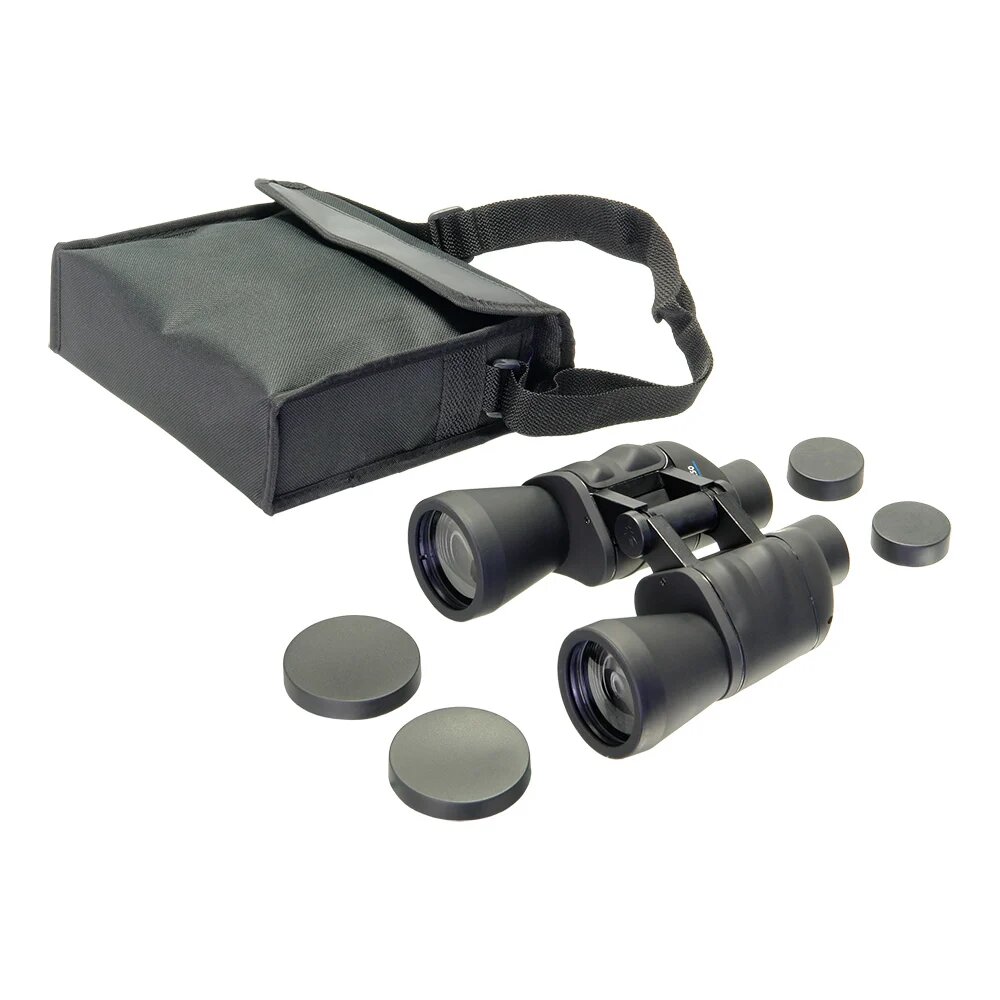 Бинокль Veber Free Focus БПШ 10x50 24591, металл, без дополнительной фокусировки