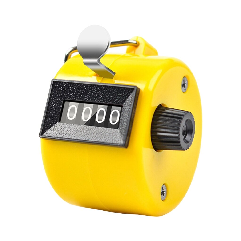 Ручной Счетчик Подсчета Ручные Механические Счетчики Кликеры для Подсчета 4-Значных Чисел Кликеры-Счетчики для Тренерской Игры в Гольф