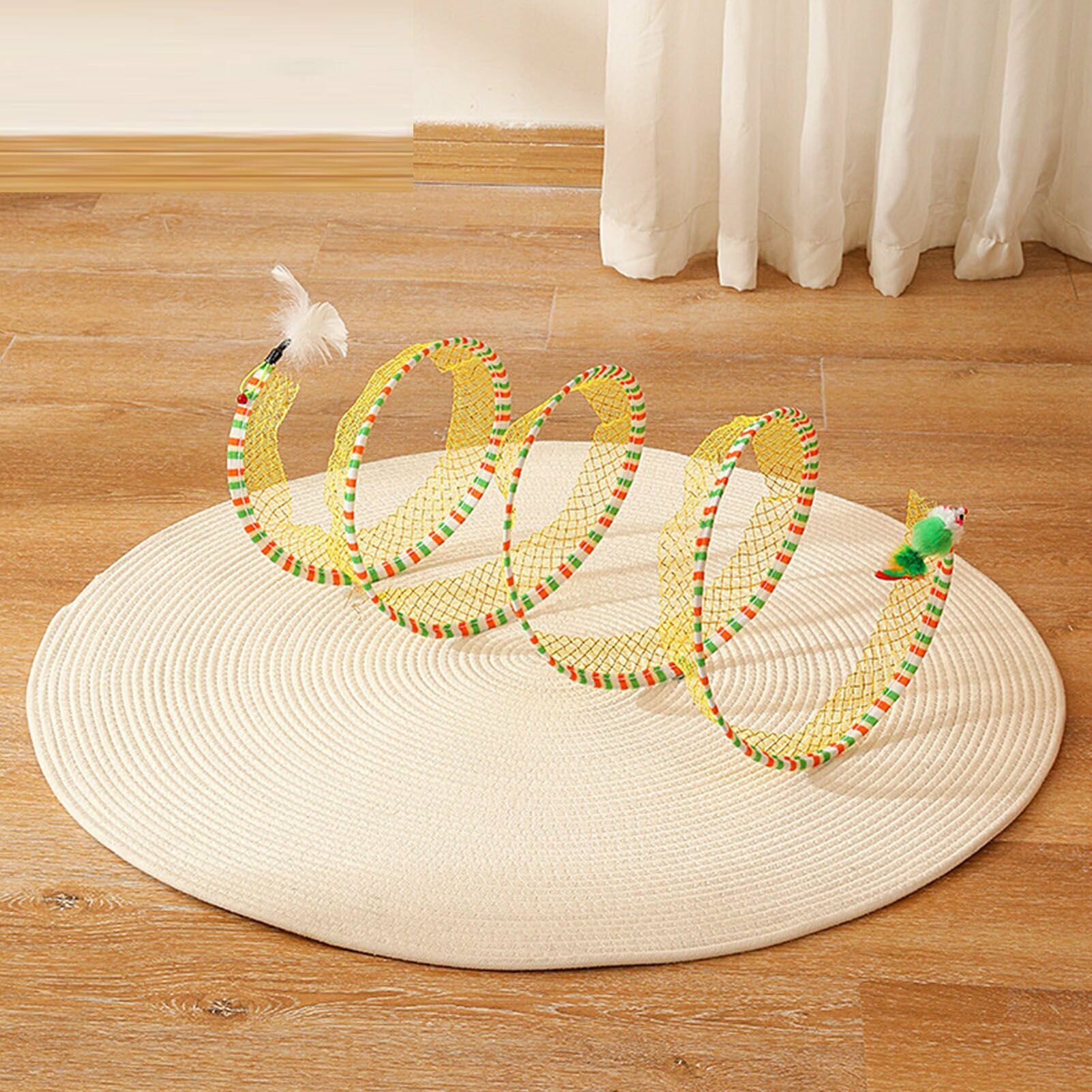 Игровой туннель с жёлтыми полосками