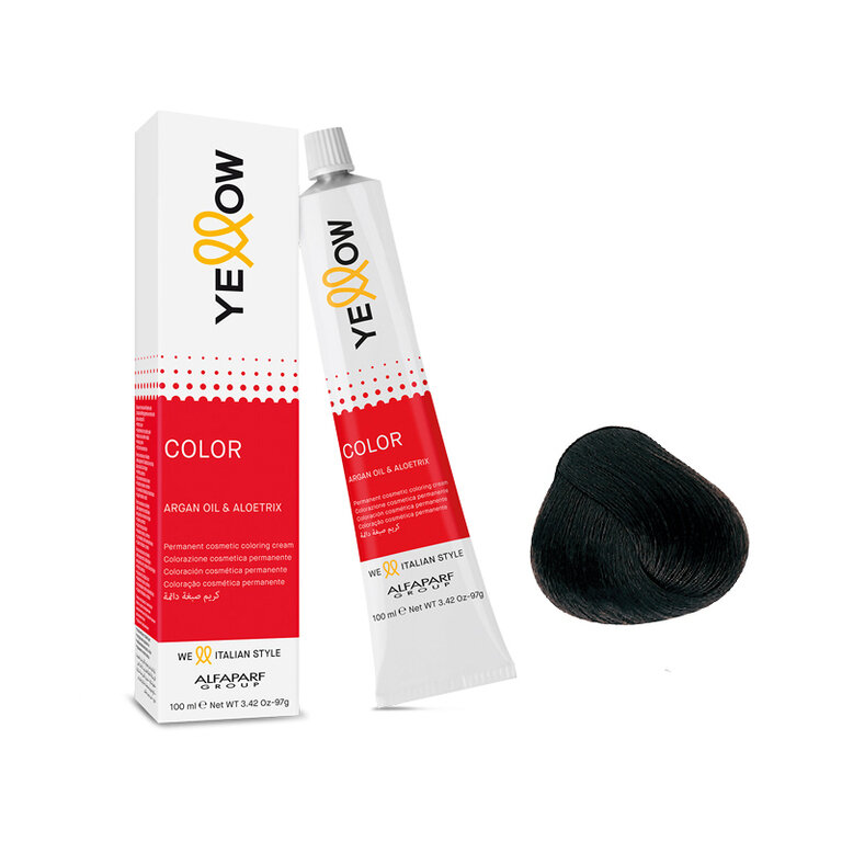 YELLOW PROFESSIONAL Ye Color Permanent Coloring Cream Краска Италия 100 мл