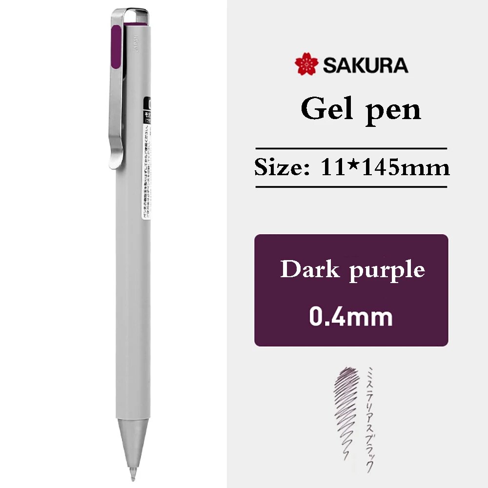Гелевая ручка SAKURA Ballsign ID, фиолетовый, 0.4 мм