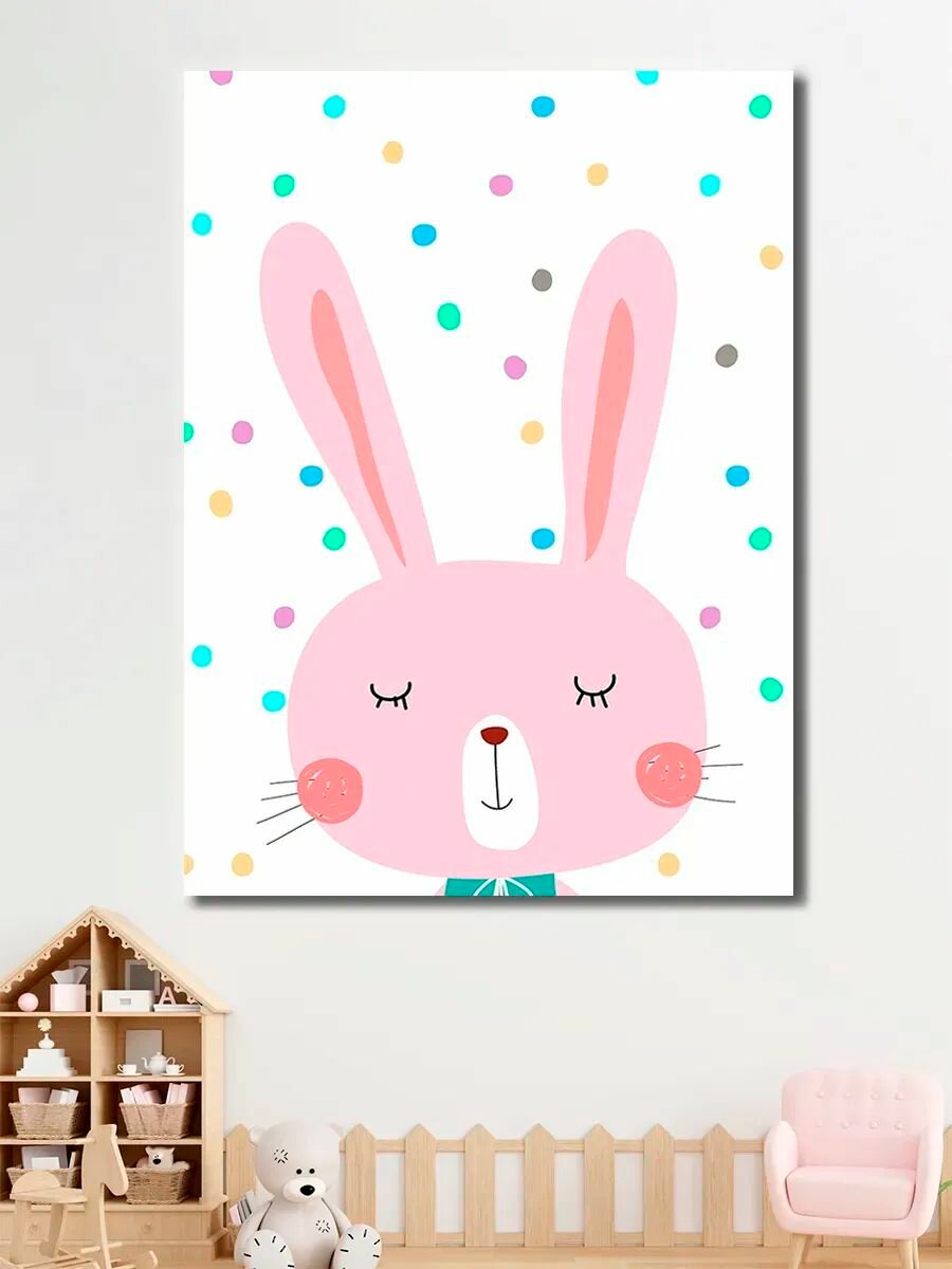 Картина "Милый зайчик", галерейная 30х40см 1шт.