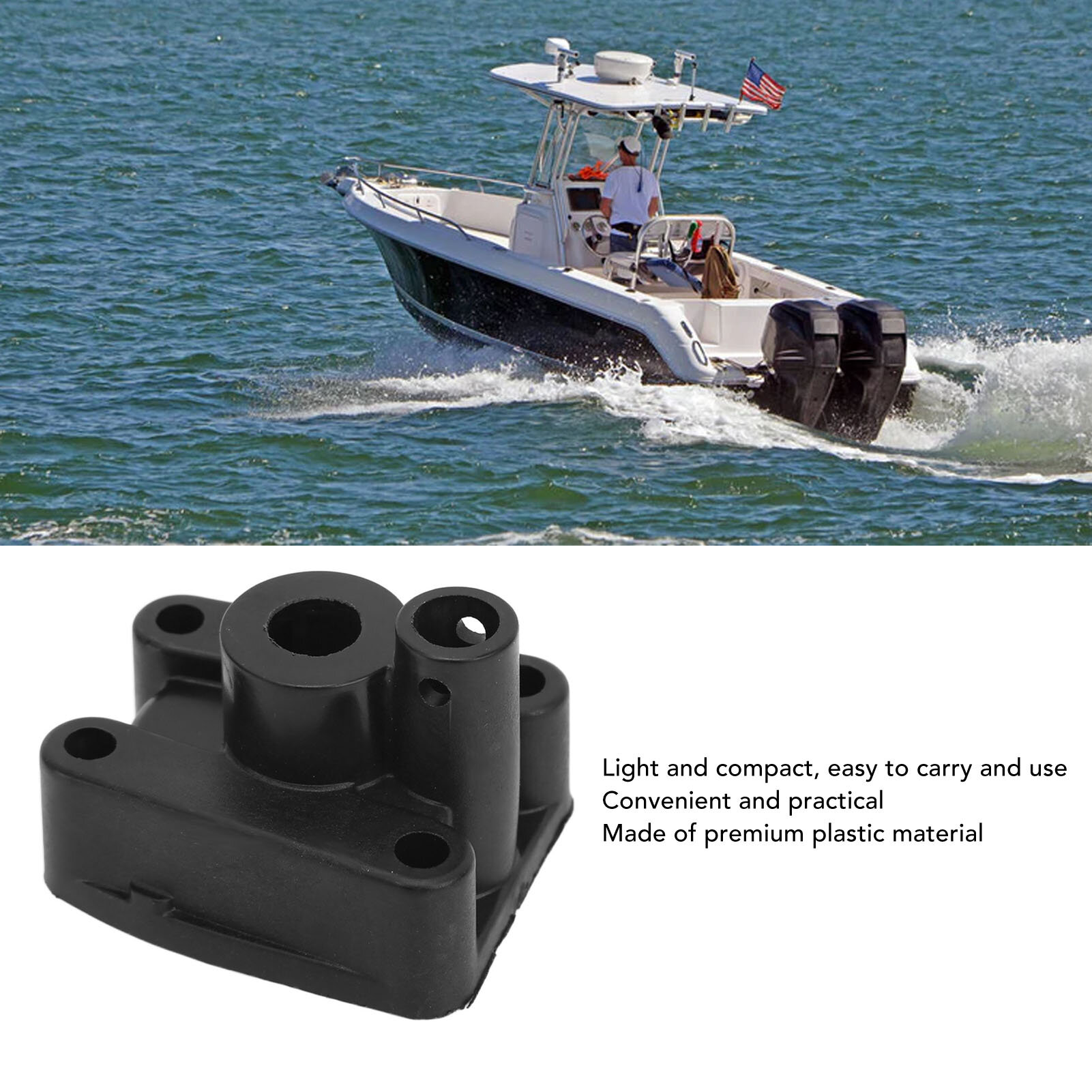 Корпус водяного насоса подвесного мотора Пластиковый корпус водяного насоса подвесного двигателя для 2-тактного подвесного мотора 4 л. с. 5 л. с.