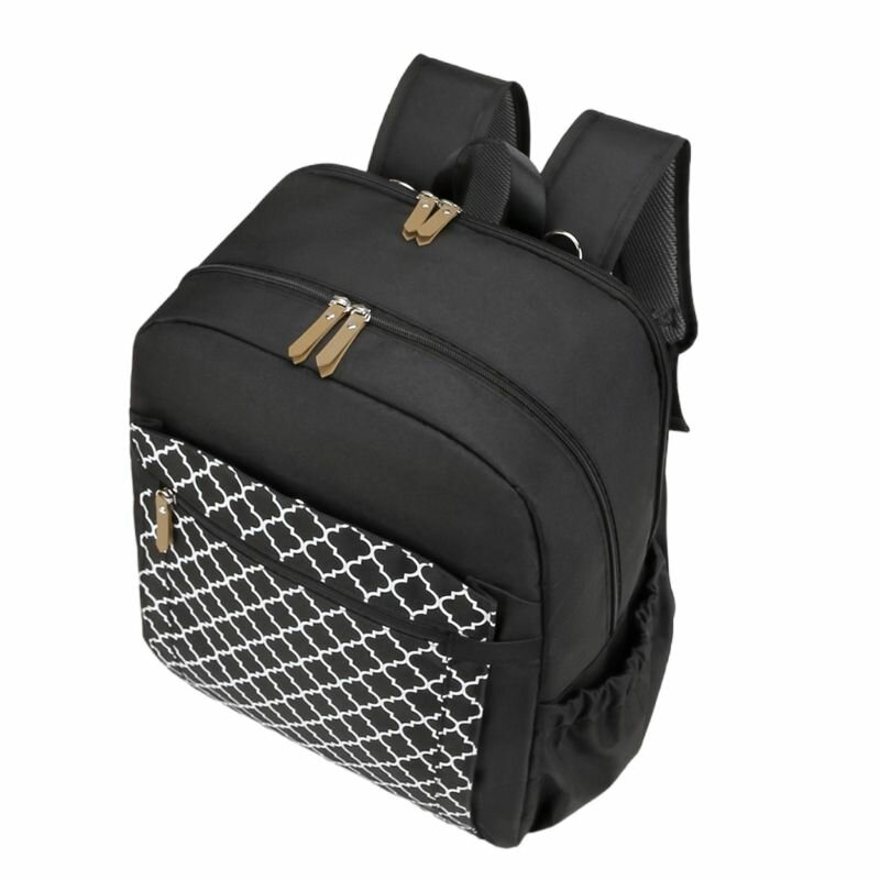 Сумка для молокоотсоса большой емкости, многофункциональная сумка для матери и ребенка-черный