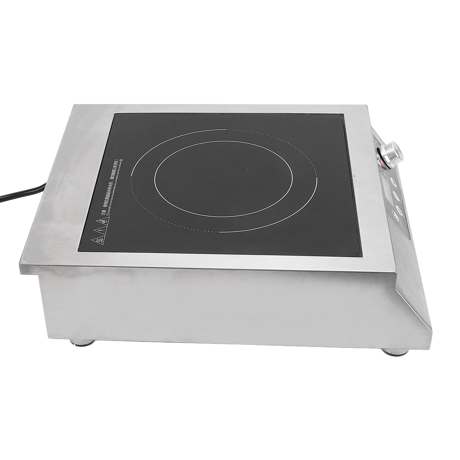 3500 Вт портативная индукционная варочная поверхность, настольная горелка, индукционная плита с угловой панелью управления, легко моется, плоская поверхность, вилка ЕС 220 В