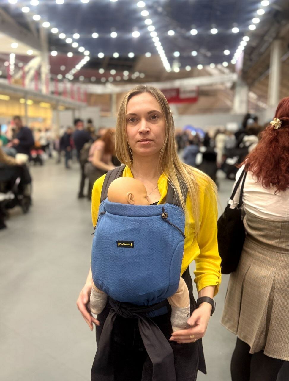 Мини май-слинг 0+ CaramelSling (для новорожденных от 2,5 кг)