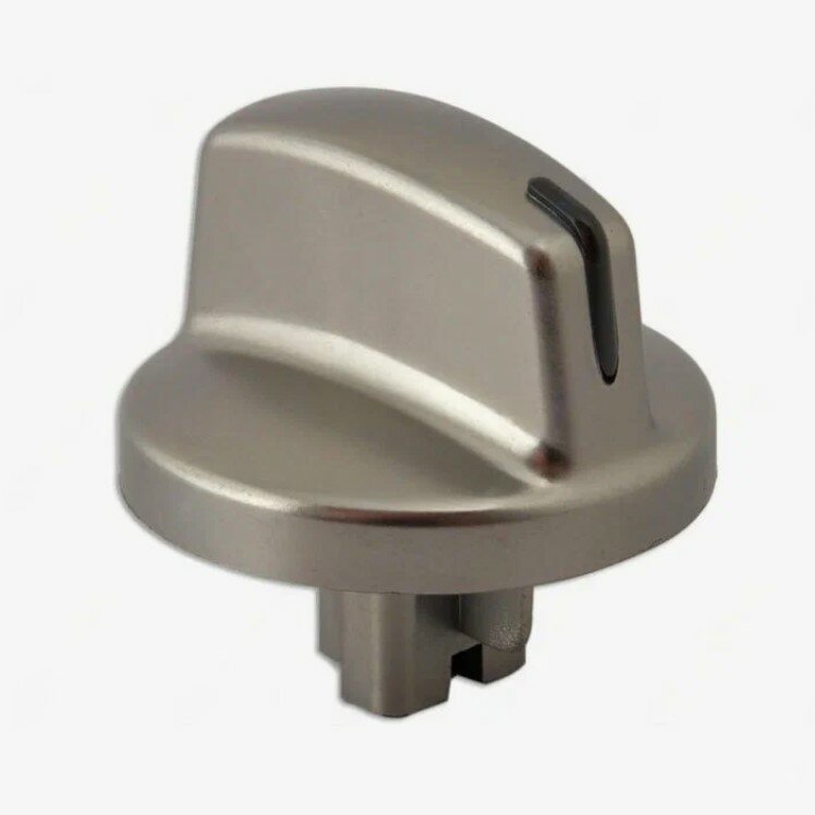 Ручка регулировки газовой плиты Гефест 6100, 610. Цвет серебро