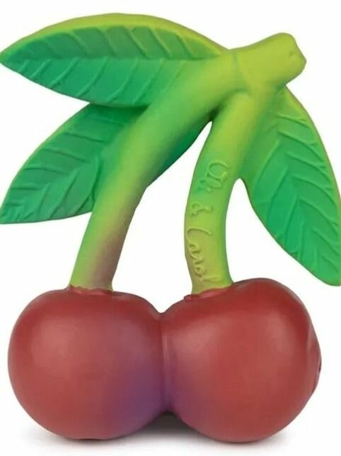 Игрушка-прорезыватель для зубов Oli&Carol - Mery Cherry/Вишня, из натурального каучука - 8437015928593
