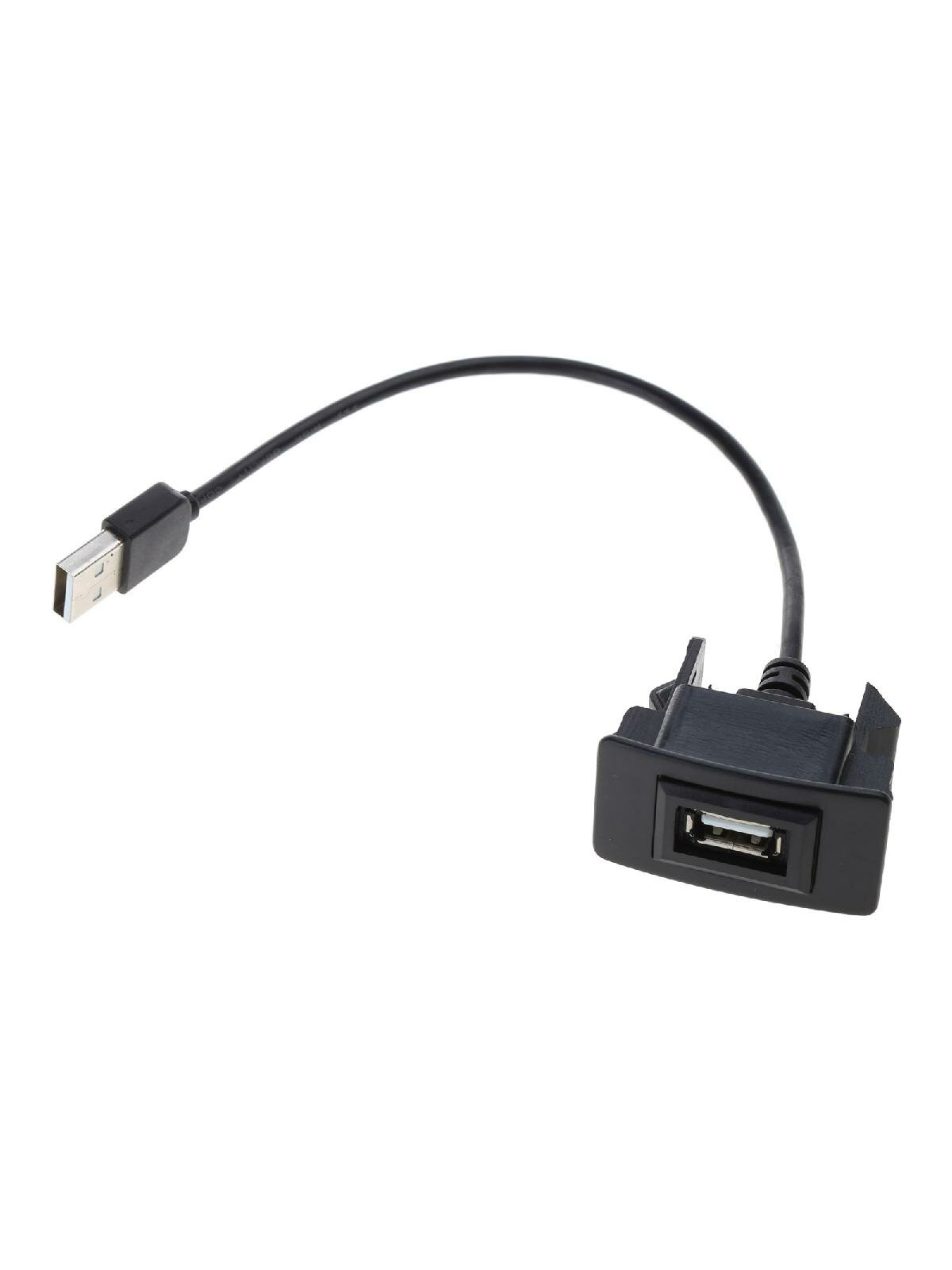 Крепление на приборной панели автомобиля Кабель-удлинитель USB 2.0 от розетки к розетке