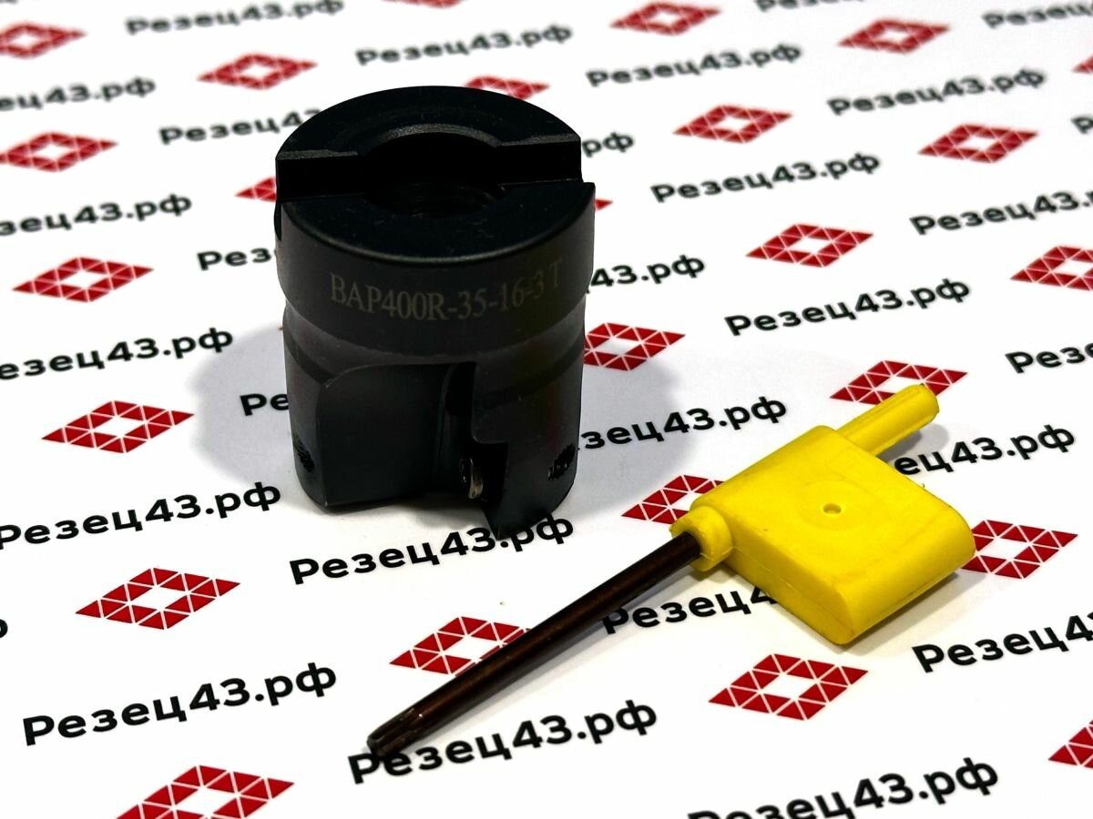 Торцевая насадная фреза 90 градусов, под сменные пластины TAP400R-35-16-3T (HZSK)