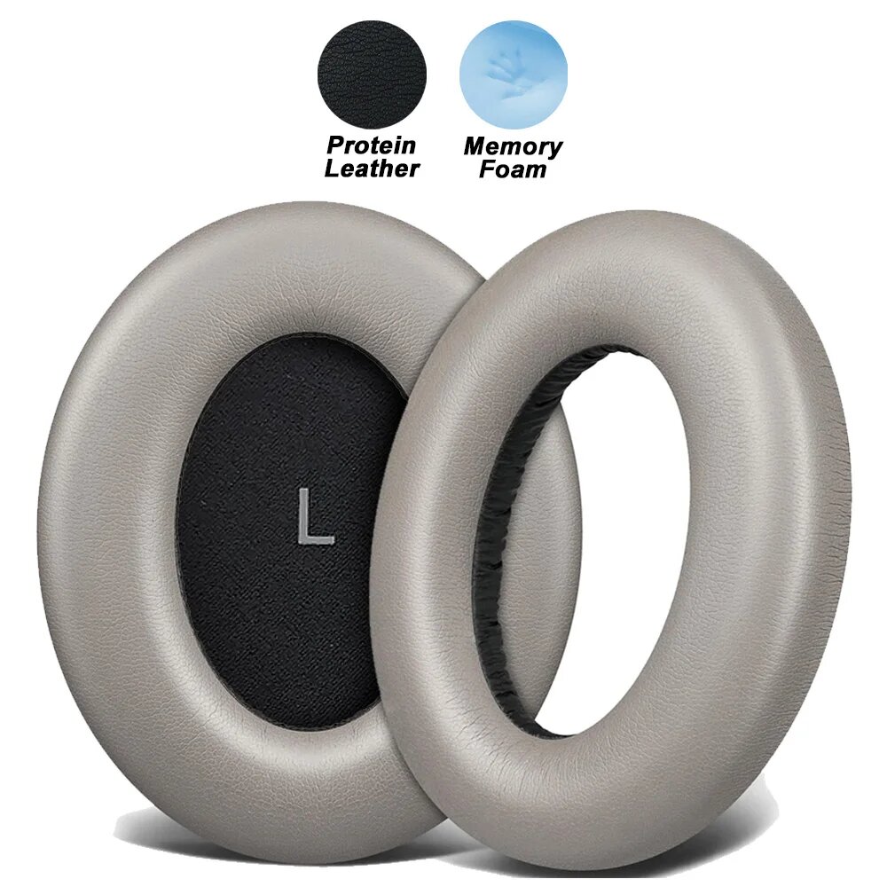 Сменные амбушюры из протеиновой кожи для наушников Sennheiser MOMENTUM 4.0 Wireless Brown