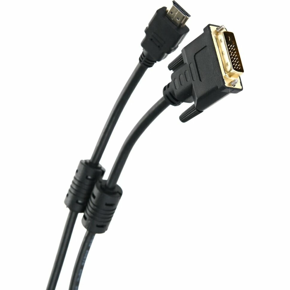 Кабель HDMI to DVI-D (19M -25M) 2м, 2 фильтра TV-COM 