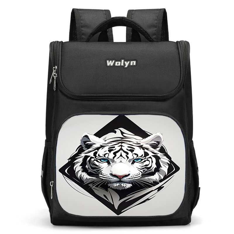 Рюкзак с большим объемом 3D "Тигр" для детей, мальчиков и девочек начальной школы, унисекс, стиль H-ЛARGE