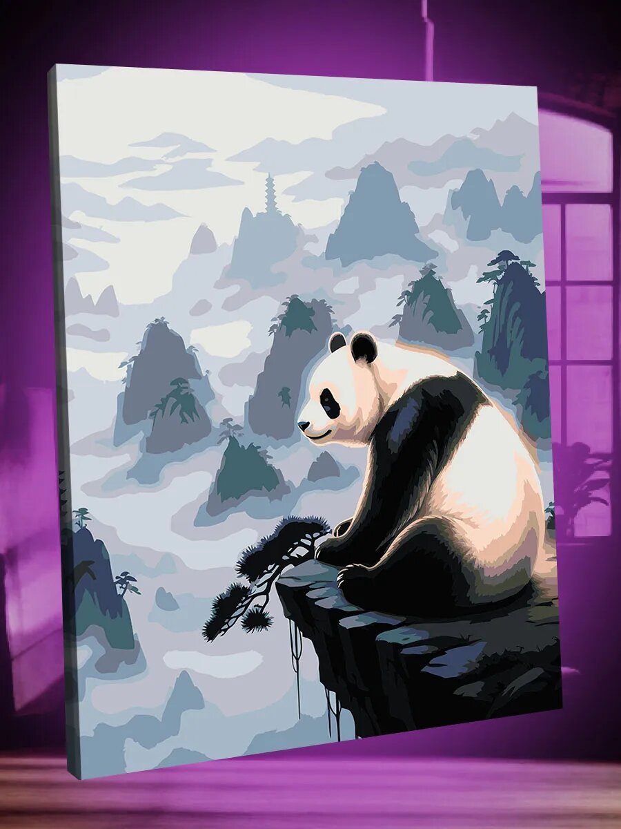 Картина по номерам Панда