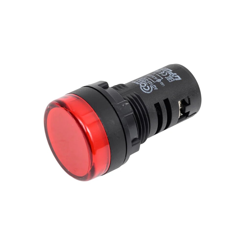 Лампа сигнальная UPUN AD103-22DS(LED) матрица Ф22мм 220В АС/DC красный