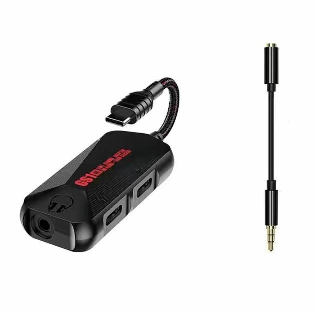 USB-C адаптер для наушников с быстрой зарядкой