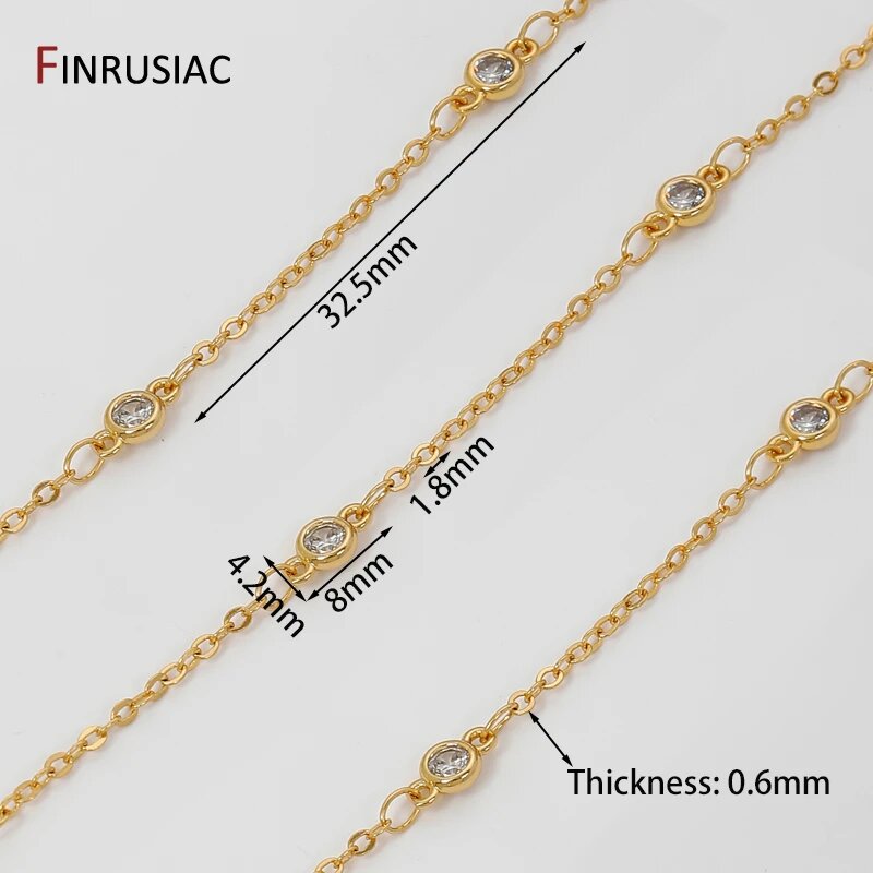 Золотая цепочка из бисера FINRUSIAC